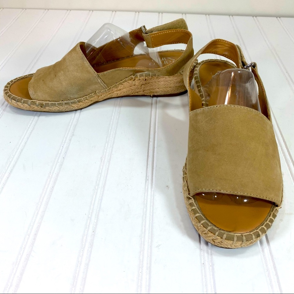 Franco Sarto Leanne Tan Suede Sling Espadrilles - Gem